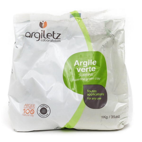 Argiletz Argile Verte Surfine : Masque, emplâtre, enveloppement