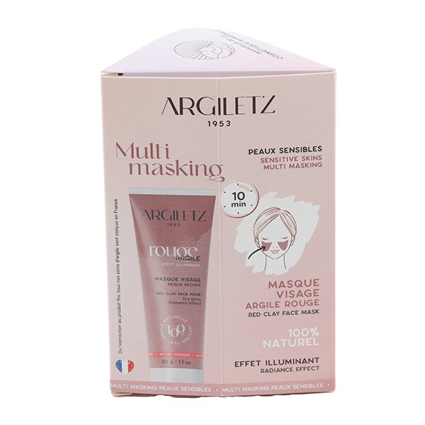 Argiletz Coffret Trio Masques à l'argile pour Peaux Sensibles ...