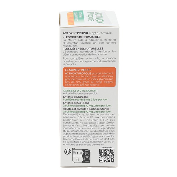 Activox Propolis Confort respiratoire solution buvable - Dès 3 ans