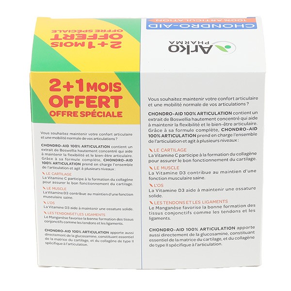 Chondro Aid 100 % articulation Fort gélules - Glucosamine - Arthrose