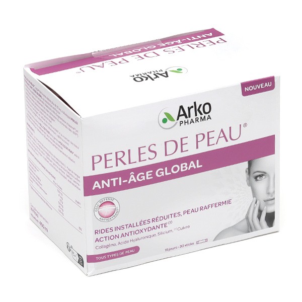 Arkopharma Perles de peau anti âge global en sticks - Rides installées