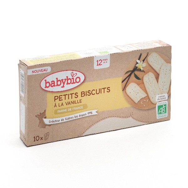 Babybio Petits biscuits à croquer vanille bio - 12 mois et plus