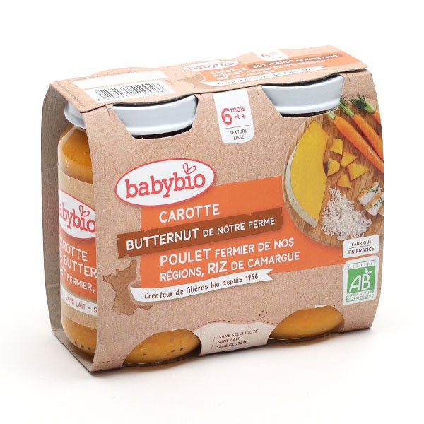 Babybio Petits Pots bébé Légumes Poulet Riz - Alimentation bio
