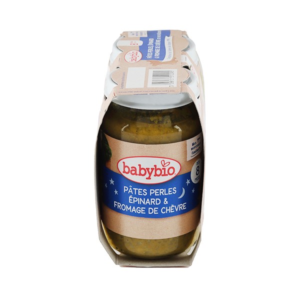 Babybio Petits Pots bébé Pâtes, épinards, fromage Bio - Dès 8 mois
