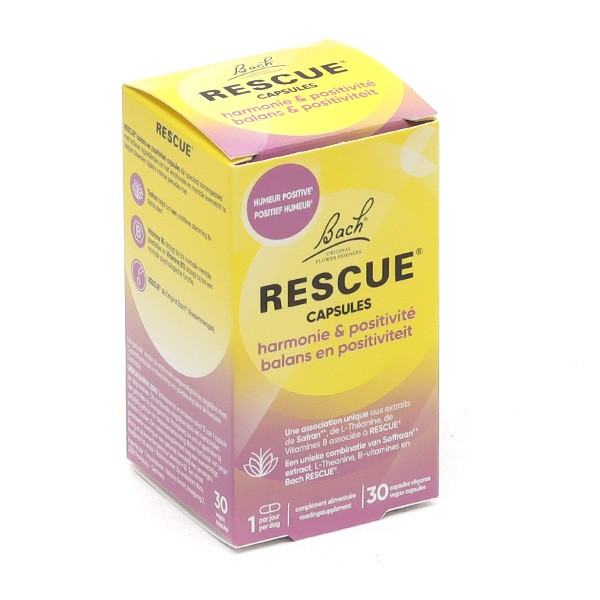 Fleurs de Bach Rescue Capsules Harmonie et Positivité | Humeur positive