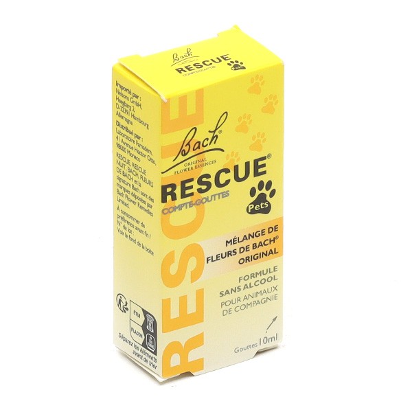 Fleurs de Bach Rescue Remedy Pets en gouttes - Stress des Animaux