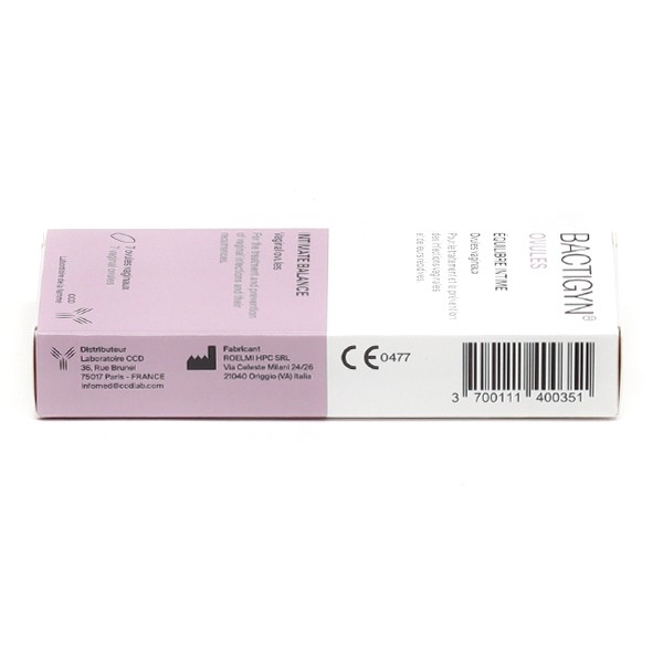 Bactigyn ovules vaginaux CCD - Equilibre intime - Flore vaginale