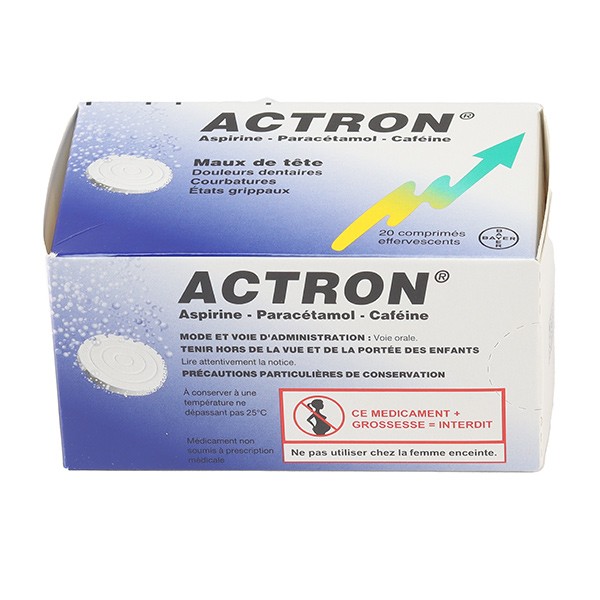 Actron comprimés effervescents - Médicament Douleurs et fièvre