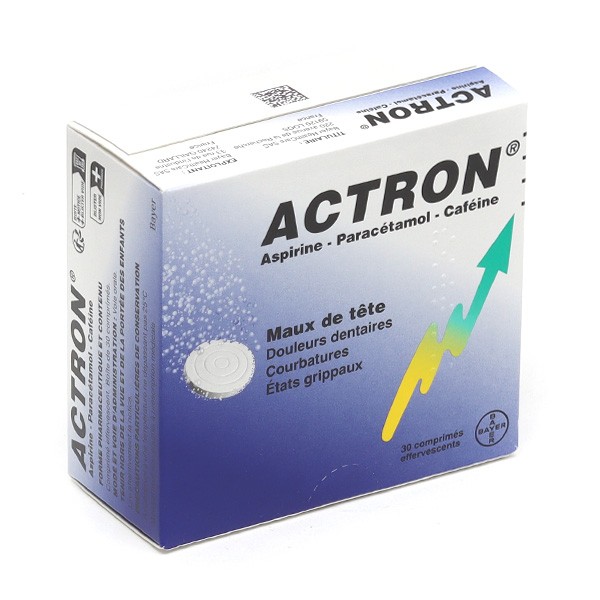 Actron comprimés effervescents - Médicament Douleurs et fièvre