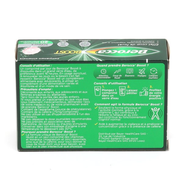 Berocca Boost comprimé effervescent - Vitamine contre la fatigue