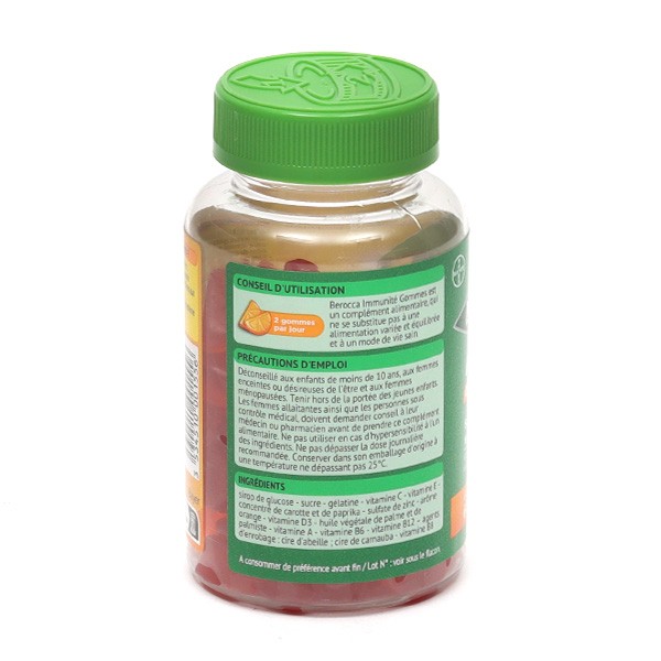 Berocca Immunité gummies - Système immunitaire - Zinc et vitamines