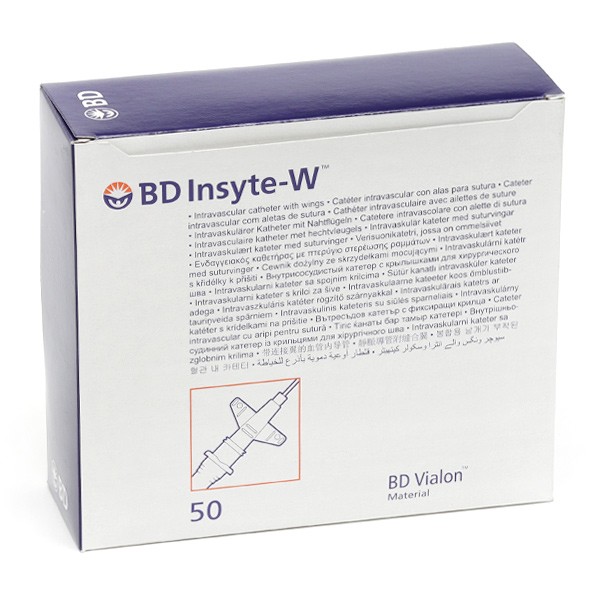 BD Insyte W cathéter avec ailettes - Injection, perfusion, transfusion