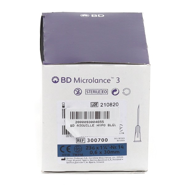 BD Microlance 3 Aiguille hypodermique x 100 - Injection et prélèvement