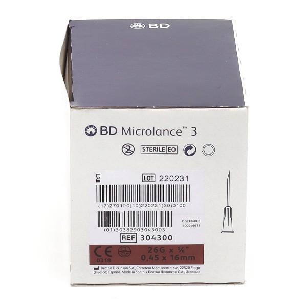 BD Microlance 3 Aiguille hypodermique - Injection et prélèvement