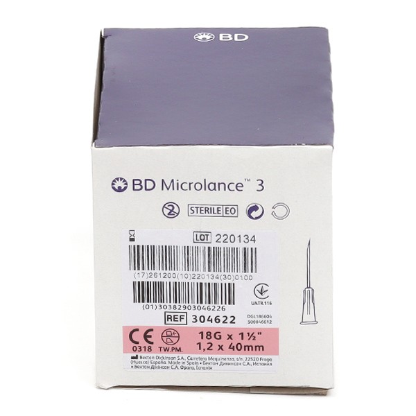 BD Microlance 3 Aiguille hypodermique - Injection et prélèvement
