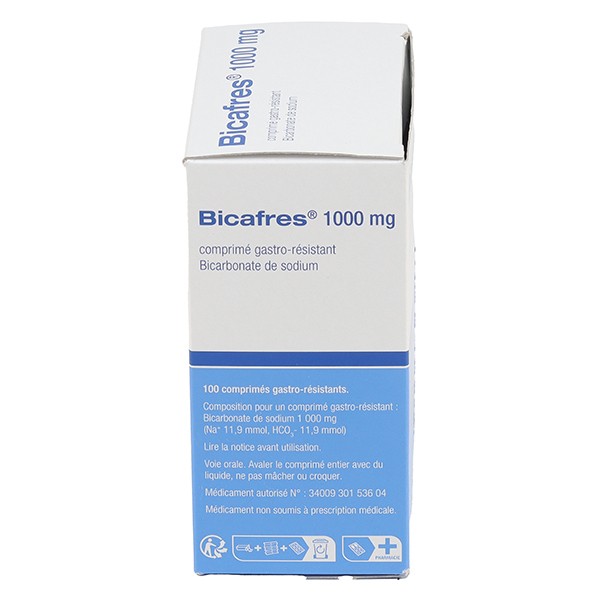 Bicafres 1000 mg comprimés - Acidose métabolique - Insuffisance rénale