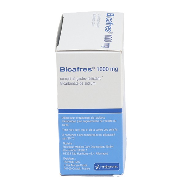 Bicafres 1000 mg comprimés - Acidose métabolique - Insuffisance rénale