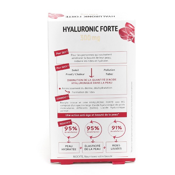 Biocyte Hyaluronic Forte 300 mg Anti âge - Rides et ridules