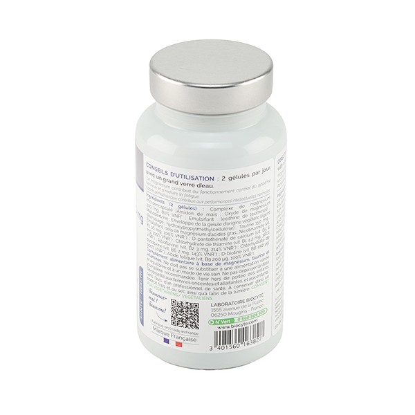 Biocyte Magnesium liposomal 300 mg gélules - Réduction stress fatigue