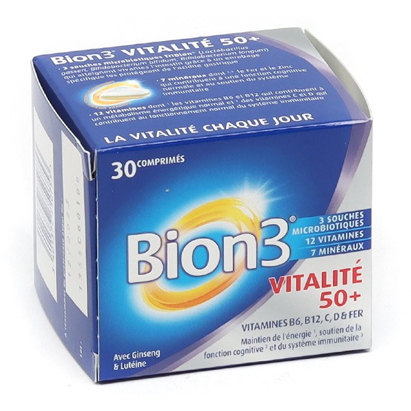 Bion 3 Vitalité 50+ comprimés - Vitamines, minéraux et probiotiques