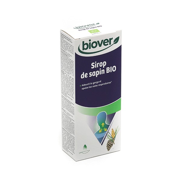 Biover Sirop de Sapin bio - Gorge et voies respiratoires - Dès 12 ans