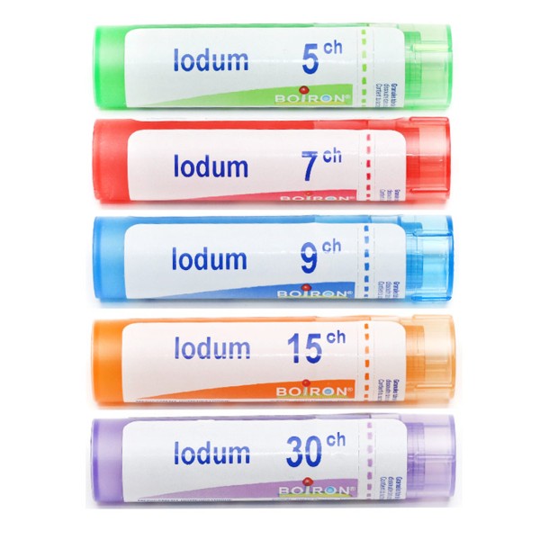 Iodum tubes Granules Homéopathique laboratoire Boiron - Thyroide