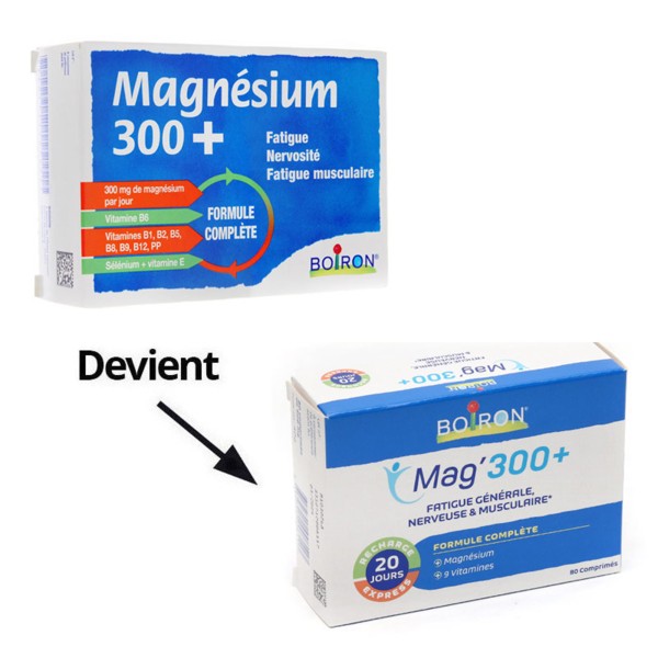 Magnésium 300+ comprimés Boiron - Vitamines - Anti fatigue