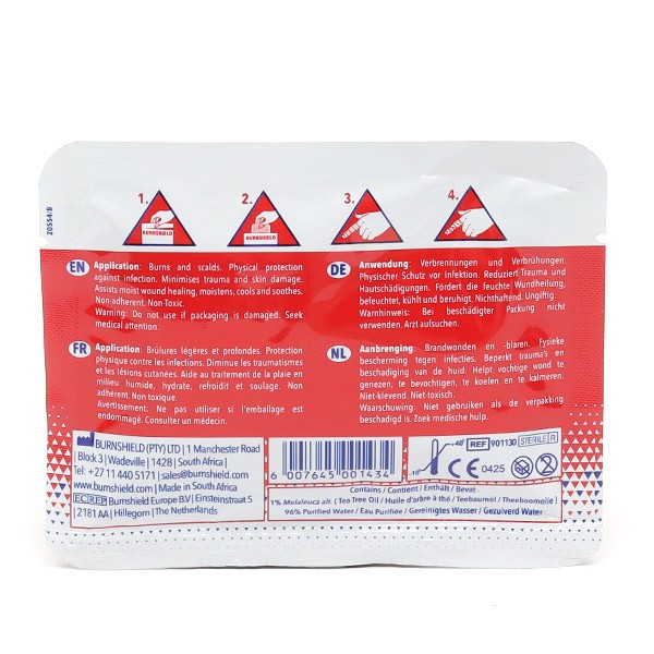 Burnshield compresse hydrogel pour brûlures - Apaise et soulage