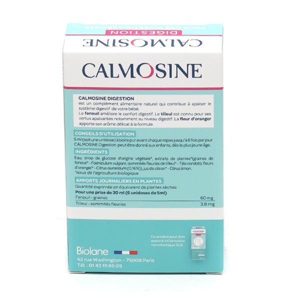 Calmosine Digestion boisson apaisante Bio dosettes - Coliques