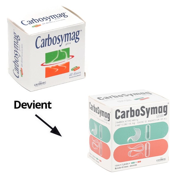 Carbosymag gélule - Medicament anti Ballonnement, gaz intestinaux