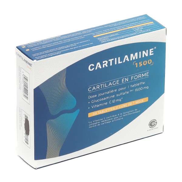 Cartilamine 1500 mg pour cartilage et articulations - Glucosamine