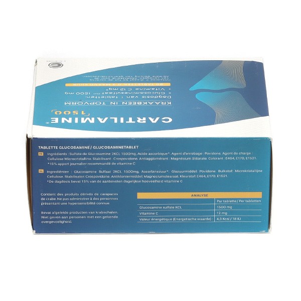 Cartilamine 1500 mg pour cartilage et articulations - Glucosamine