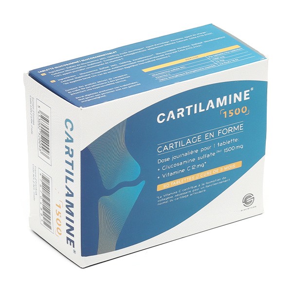 Cartilamine 1500 mg pour cartilage et articulations - Glucosamine