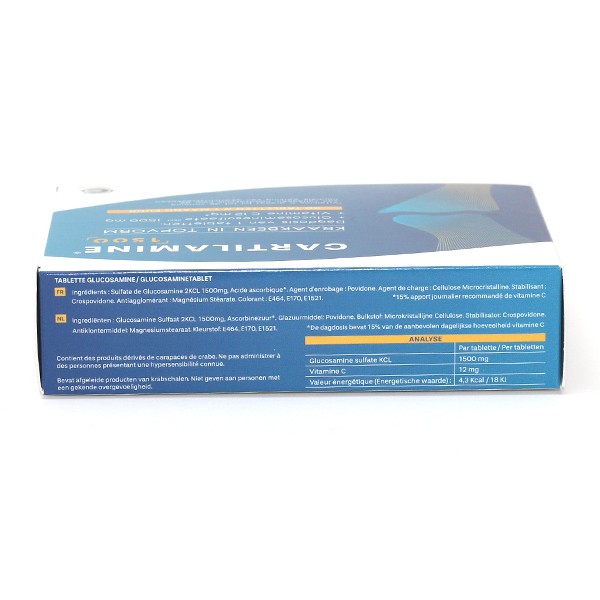 Cartilamine 1500 mg pour cartilage et articulations - Glucosamine