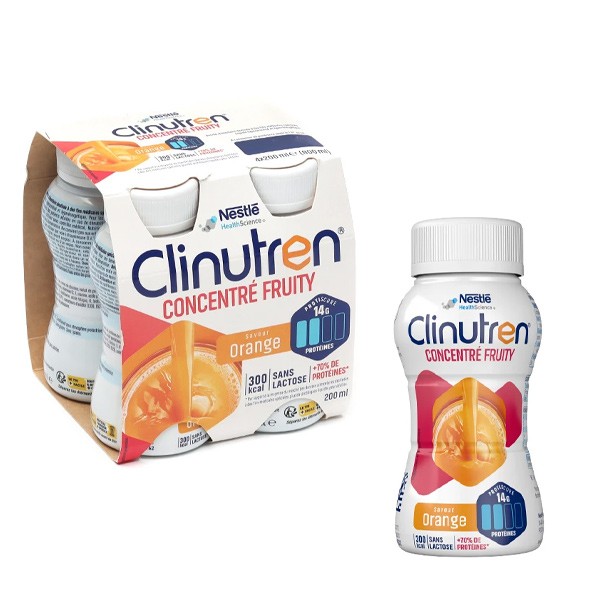 Clinutren Boisson Ultra Fruity à l'orange - Hyperprotéinée