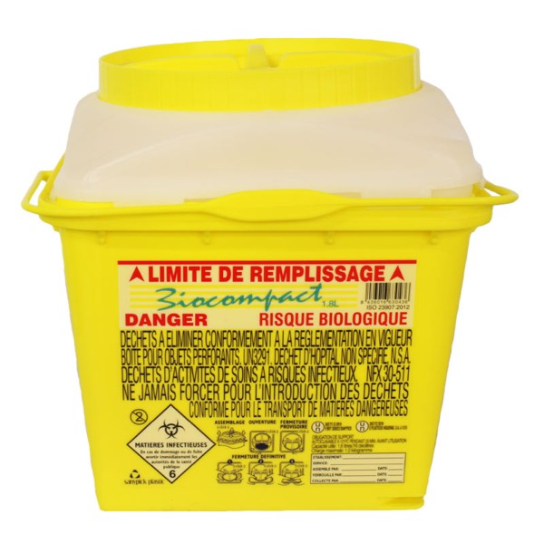 Collecteur d'aiguilles Biocompact DASRI - Matériel médical