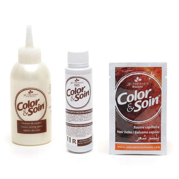 Les 3 chênes Color et Soin repigmentant rouge myrtille 11R