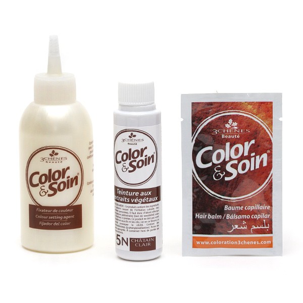 Les 3 Chênes Color et Soin repigmentant Châtain clair 5N - Coloration