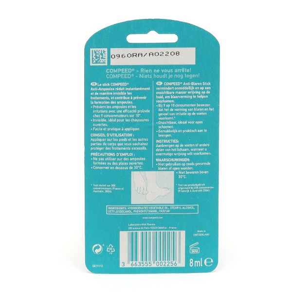 Compeed Stick anti ampoules - Limite les irritations : protecteur