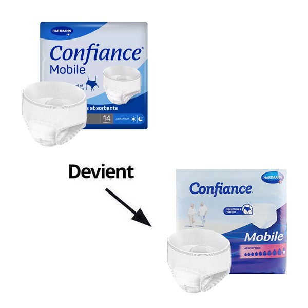Slips absorbants Confiance Mobile Slip Absorption 10G - Incontinence