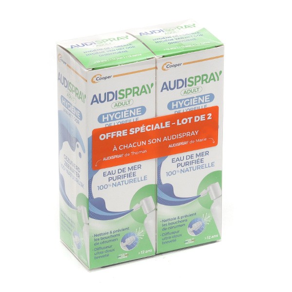 Audispray spray auriculaire adulte - Nettoyage oreille - Cérumen