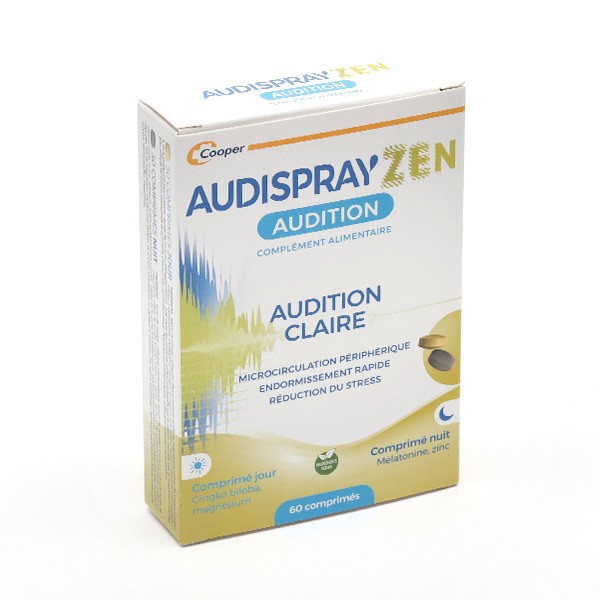Audispray Zen Audition comprimés - Bourdonnements et sifflements d'oreille