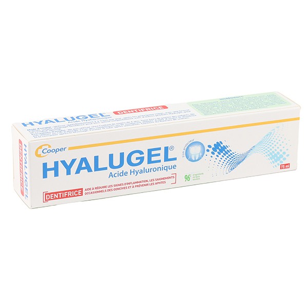 Hyalugel dentifrice à l'acide hyaluronique - Saignements, inflammation