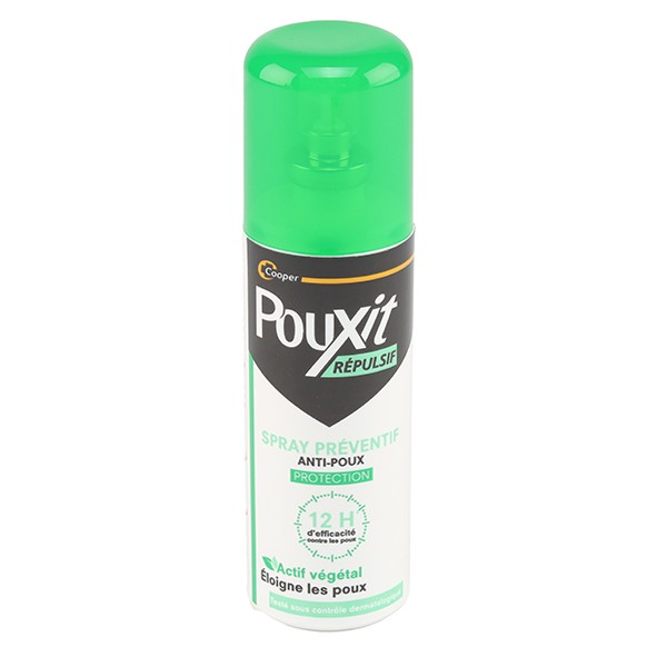 Pouxit Répulsif spray anti poux préventif - Actif naturel - Dès 3 ans