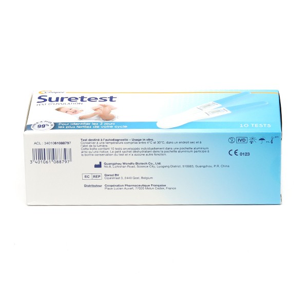 Suretest test d'ovulation - Identifier la période de fertilité