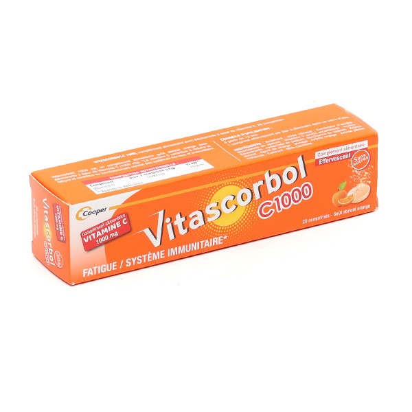 Vitascorbol Vitamine C 1000 mg comprimés effervescents - Fatigue