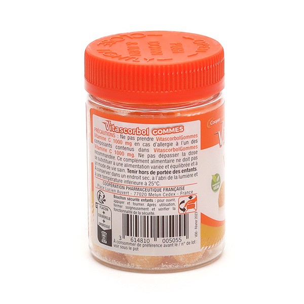 Gummies Vitascorbol Vitamine C 1000 mg - Vitalité et immunité