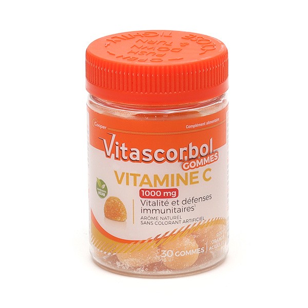 Gummies Vitascorbol Vitamine C 1000 mg - Vitalité et immunité