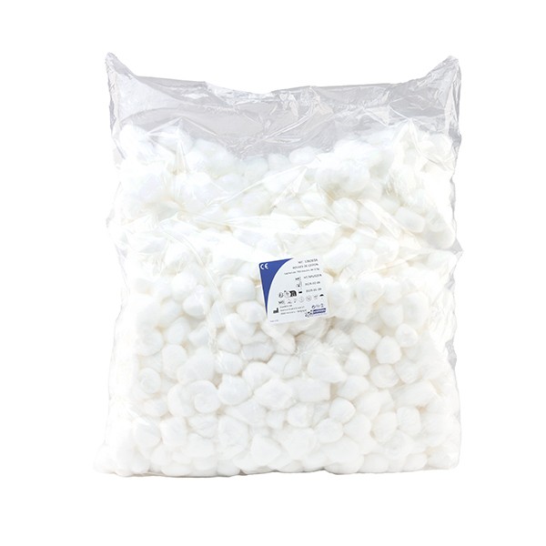 Euromedis Boules de coton pour le soin et la désinfection de la peau