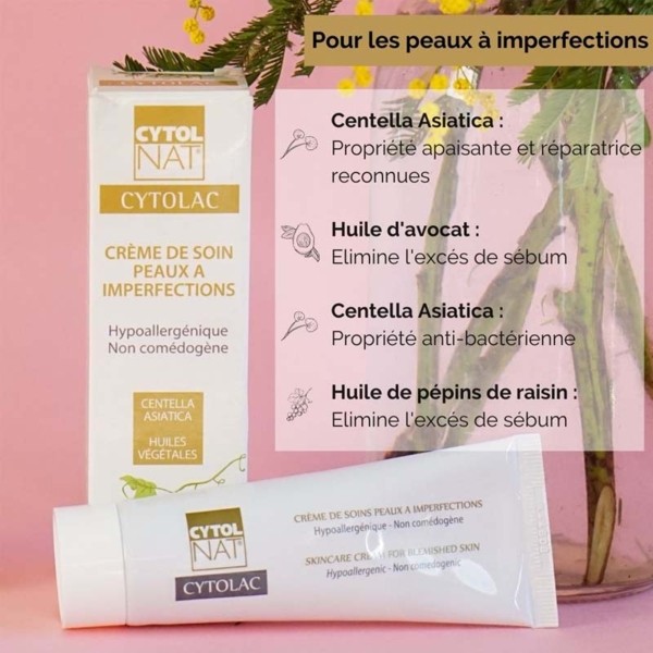 Cytolnat Cytolac Crème anti-imperfections - Peaux acnéiques